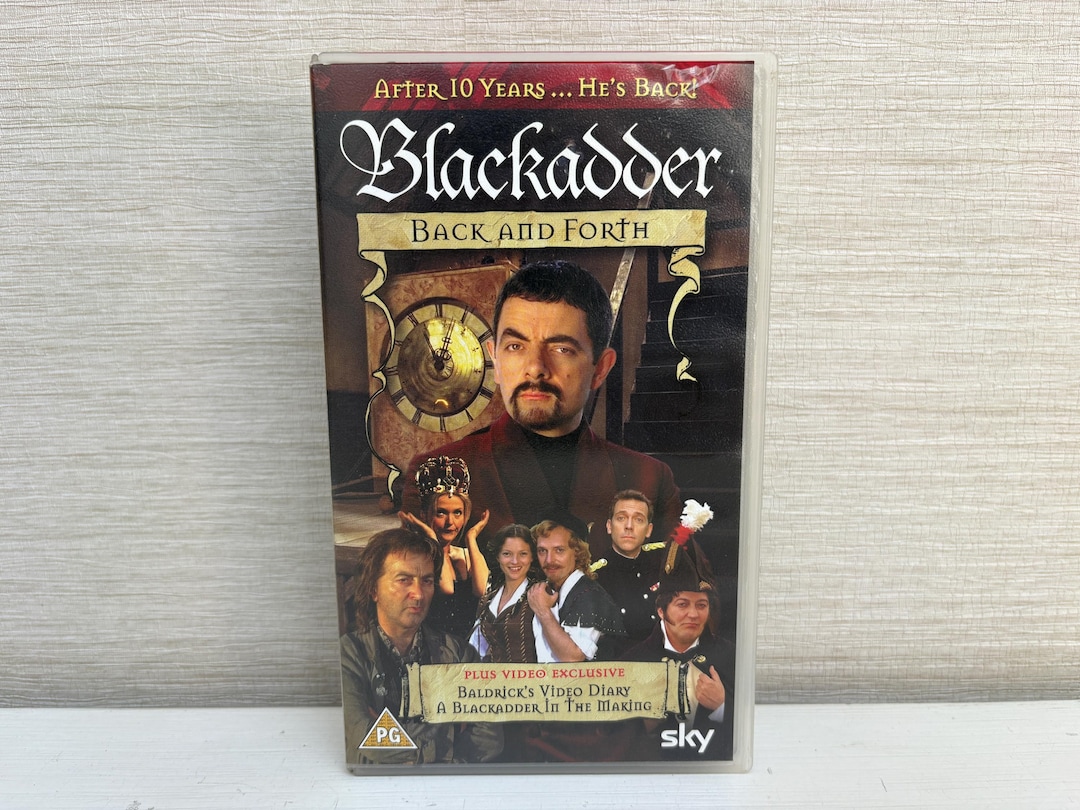Blackadder Back and Forth Vintage VHS PAL Video Tape - Rowan Atkinson ...