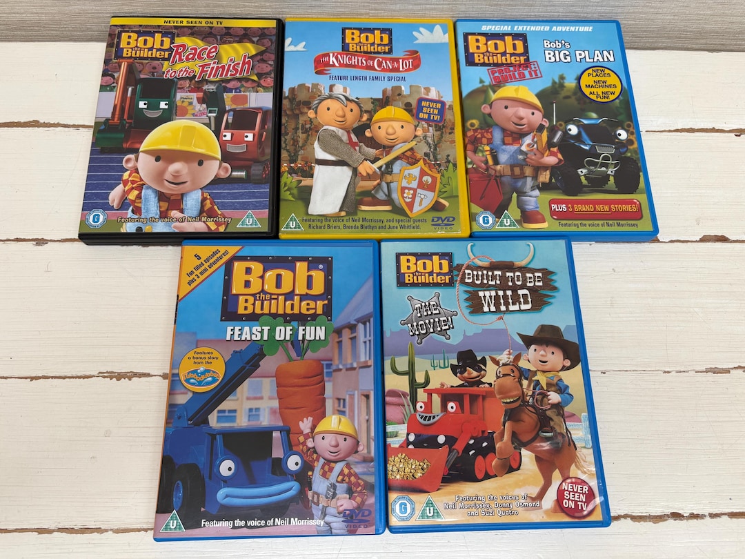 Bob the Builder Children's Dvds - Various Dvds Sold Individually - Etsy