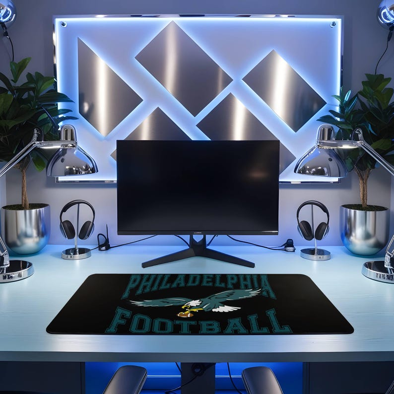 Philadelphia Football Desk Mat, Eagles Pride Home Office, Sports Fans ...