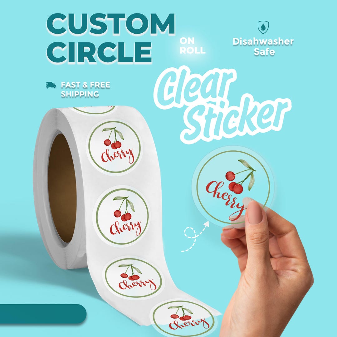 Customized Clear Stickers, Logo Stickers, Custom Transparent Labe ...