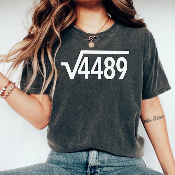 Square Root of 4489 Shirt - Etsy
