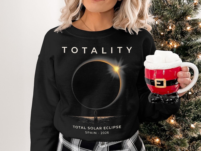Total Solar Eclipse 2026 T-shirts, Spain Souvenir, Astronomy Gift ...
