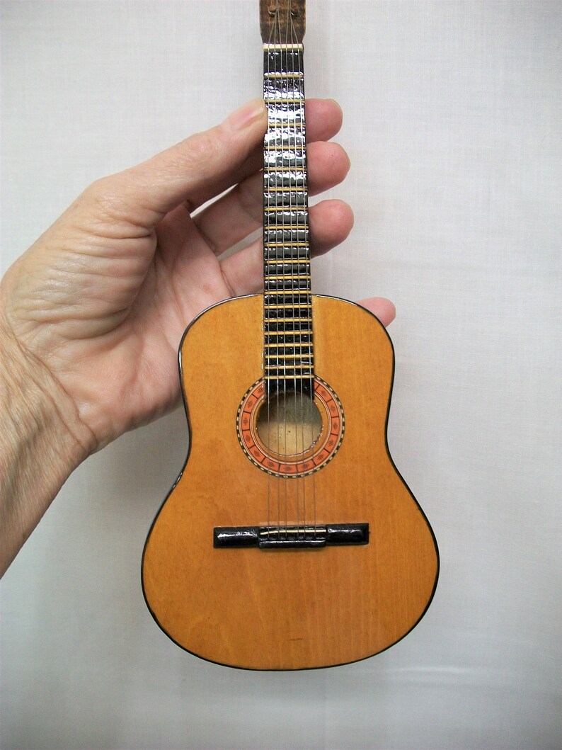 Vintage Miniature Guitar, Washburn Sample Guitar, Mini Acoustic Guitar ...
