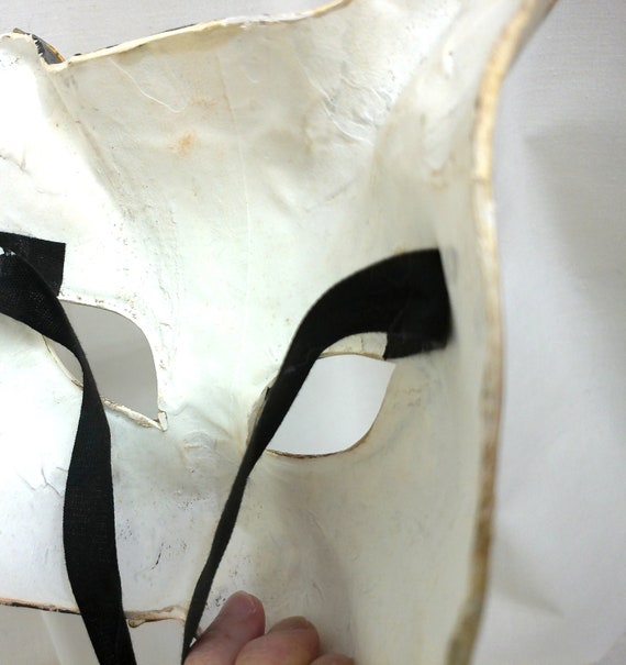 Vintage Cat mask, Mardi Gras Mask, Paper Mache Cat Ma… - Gem