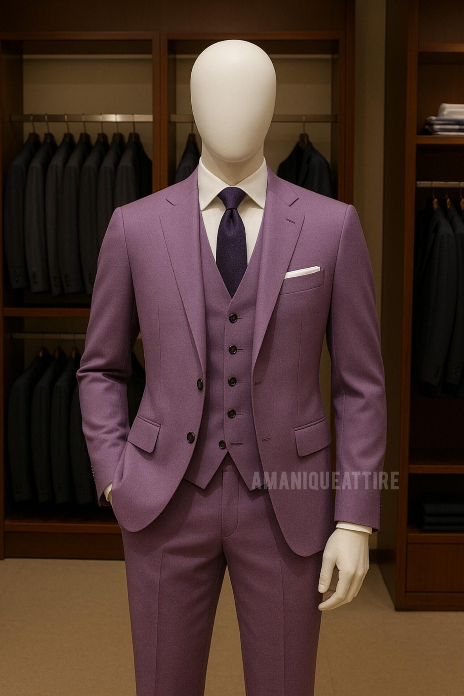 Lavender Purple 3 Piece Men’s Suit | Custom Tailored Suit - Etsy