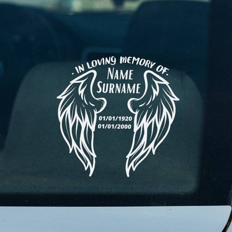 Memorial Decal Svg - Etsy