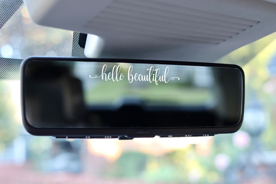 Hello Beautiful Mirror Sticker. Positive Affirmations for Mental Health ...