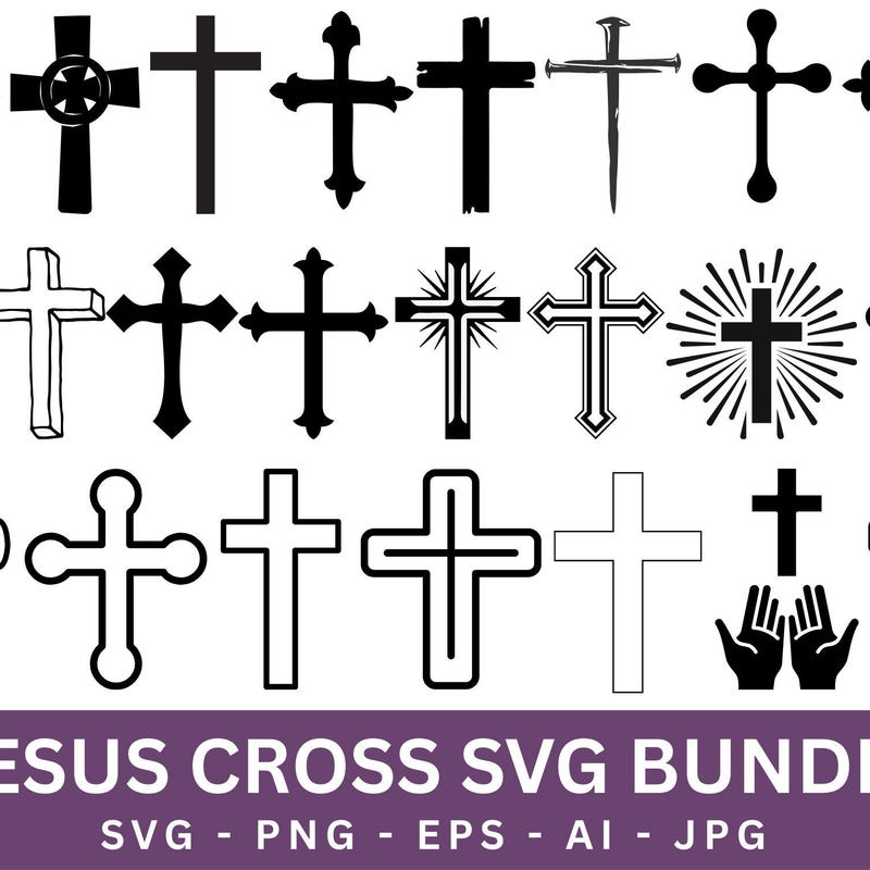 Chrome Heart Cross Svg - Etsy