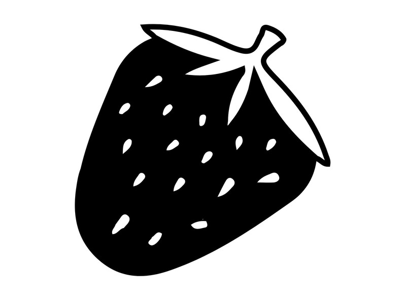 Fruit SVG Bundle: Strawberry, Pineapple Clipart - Cricut, Silhouette ...