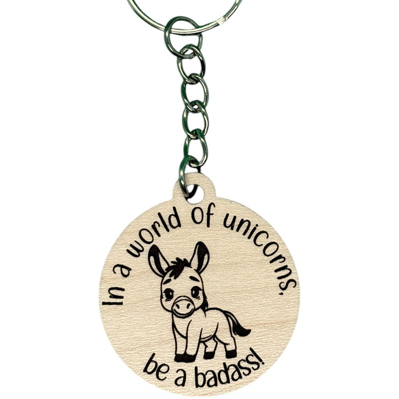 Badass Keychain - Etsy