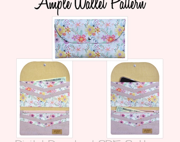 Ample Wallet Pattern / PDF Sewing Pattern / Wallet Pattern / Cork ...