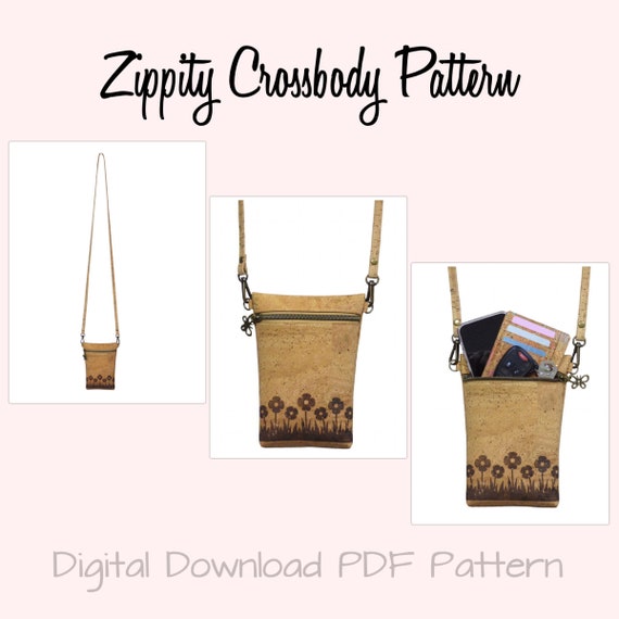Zippity Crossbody Pattern / PDF Sewing Pattern / Crossbody | Etsy