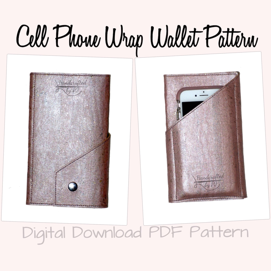 Cell Phone Wrap Wallet Pattern / PDF Sewing Pattern / Wallet Pattern ...