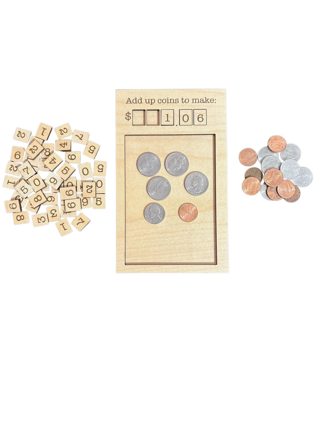 Money Counting Learning Tool - Change Counting - Coin Counting - Math ...