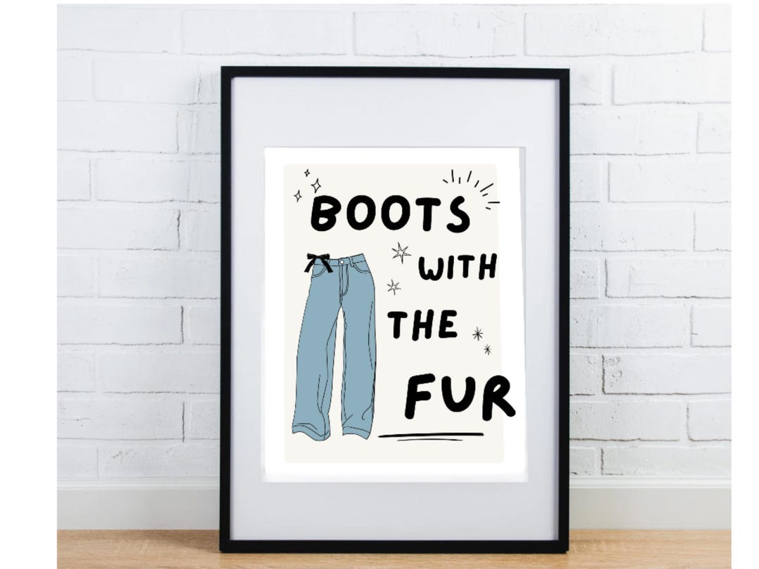 Apple Bottom Jeans Wall Art | Neutral Aesthetic Digital Download ...