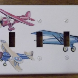 Vintage-look Airplane Plane Aviation Light Switch Wall Plate - Etsy