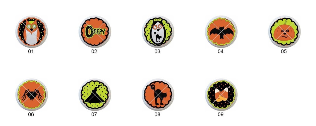 Halloween Ceramic Knobs: Creepy Decorative Drawer Pulls (1.5 Inch) - Etsy