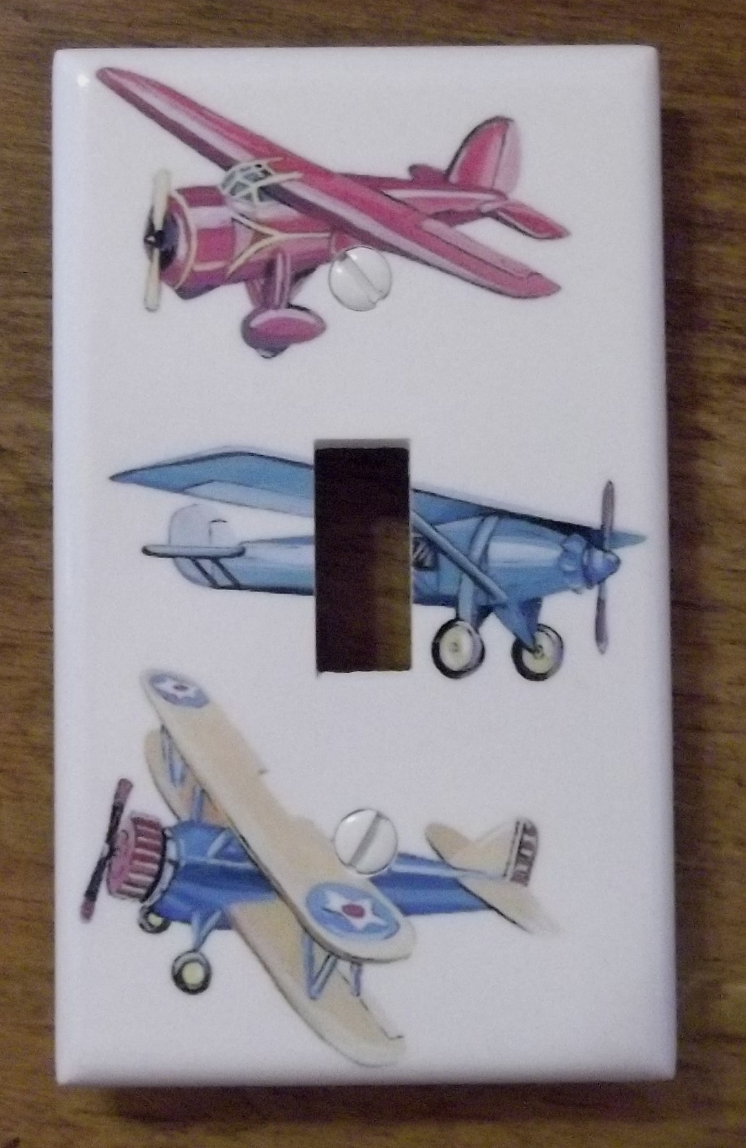 Vintage-look Airplane Plane Aviation Light Switch Wall Plate - Etsy