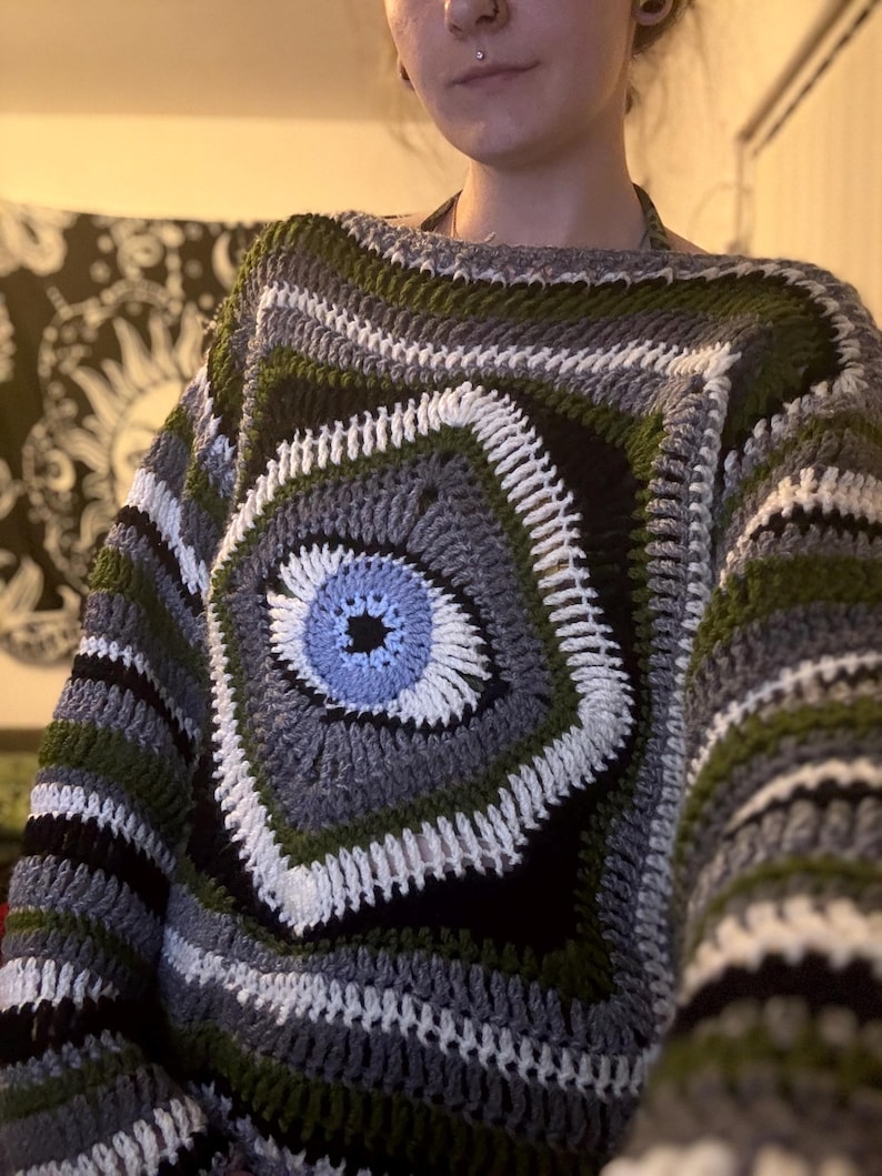 Whimsical Eye Jumper Crochet Pattern - Etsy
