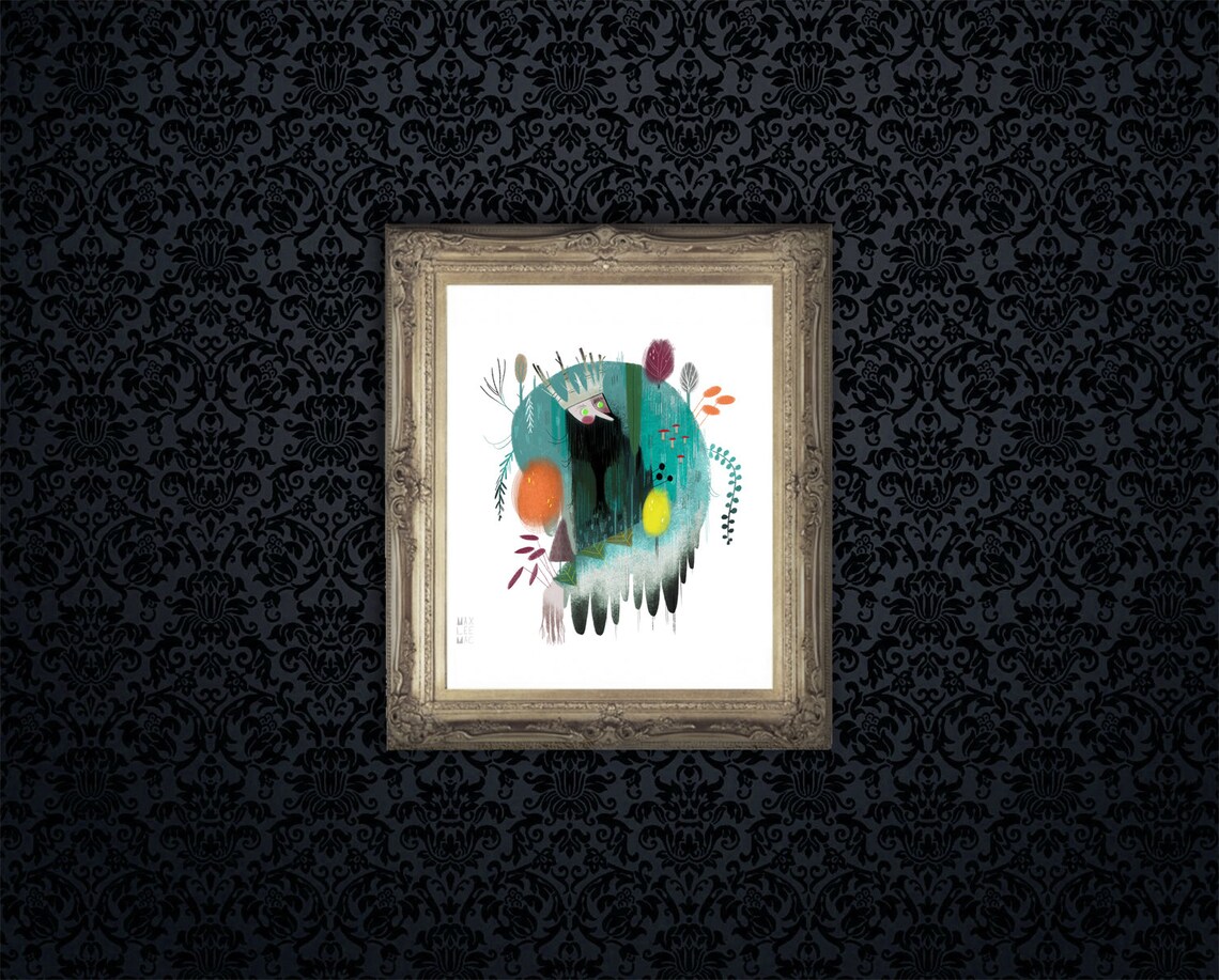 The Erl King Character Illustration Based on the Erlking - Etsy