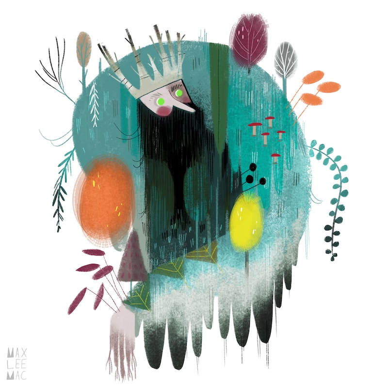 The Erl King - Character Illustration Based on the Erlking - Print A5 ...