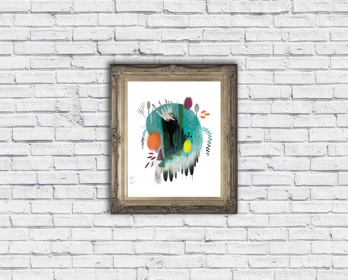 The Erl King - Character Illustration Based on the Erlking - Print A4 ...