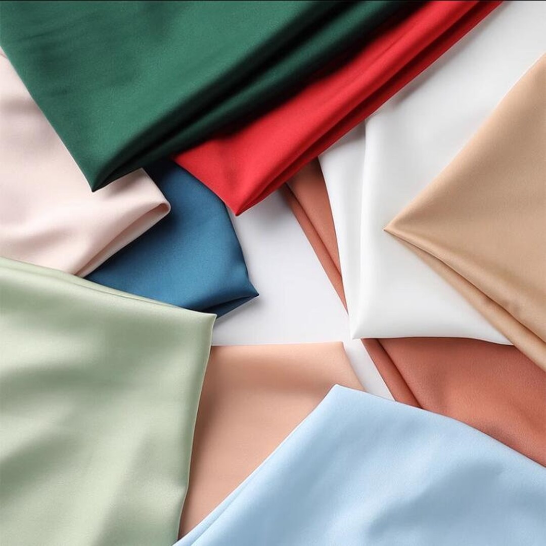 1x1.5 Meters Wide Medium Thickness Imitation Acetic Acid Satin Silk ...