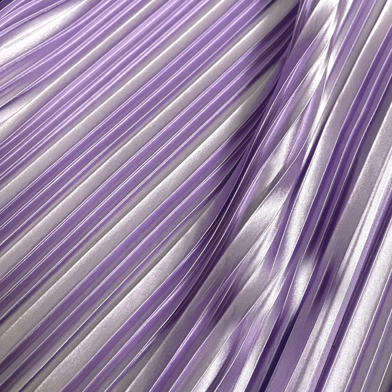Lavender Purple Glossy Wrinkled Pleated Fabric Handmade Organ Wedding ...
