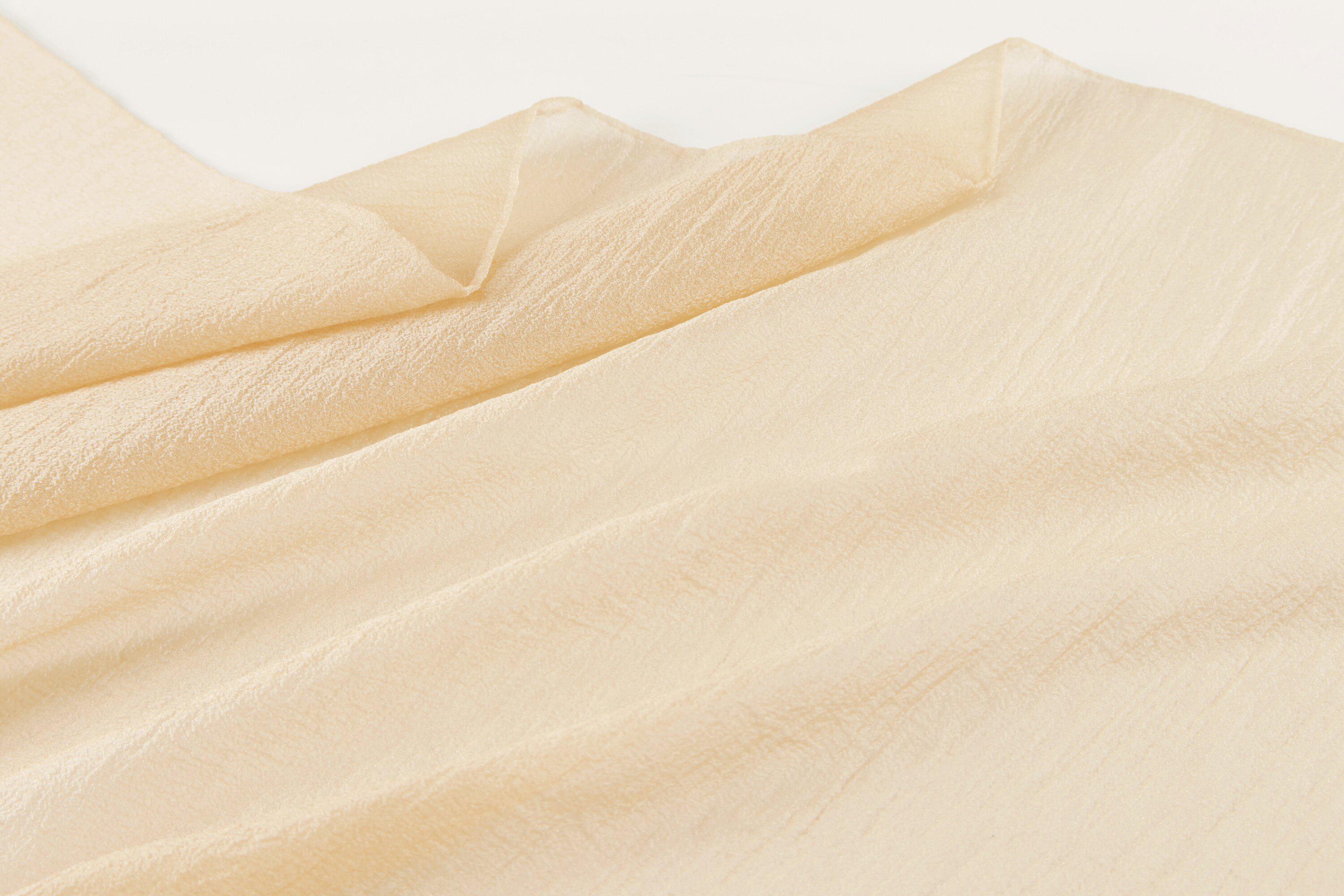 Pearlescent Luster Glossy Light Golden Camel Flowing Yarn Fabric Dress ...