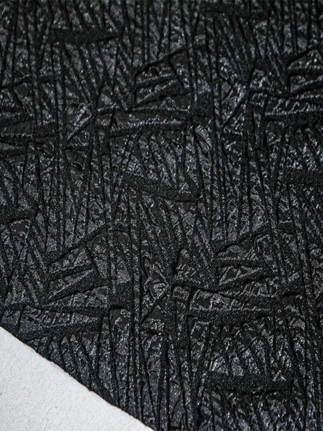 1.45 Meters Wide Black/white Texture Convex Concave Relief Jacquard ...