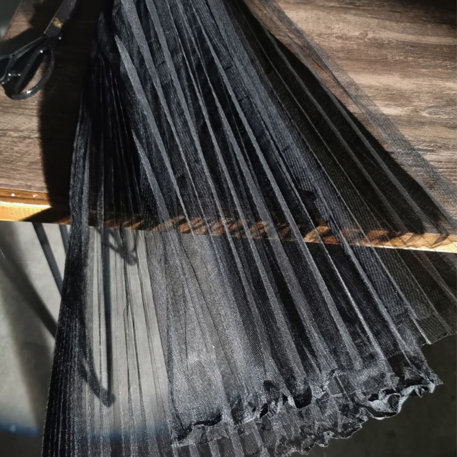 Black/white Organza Hard Stiff Mesh Handmade Dress Skirt Texture ...