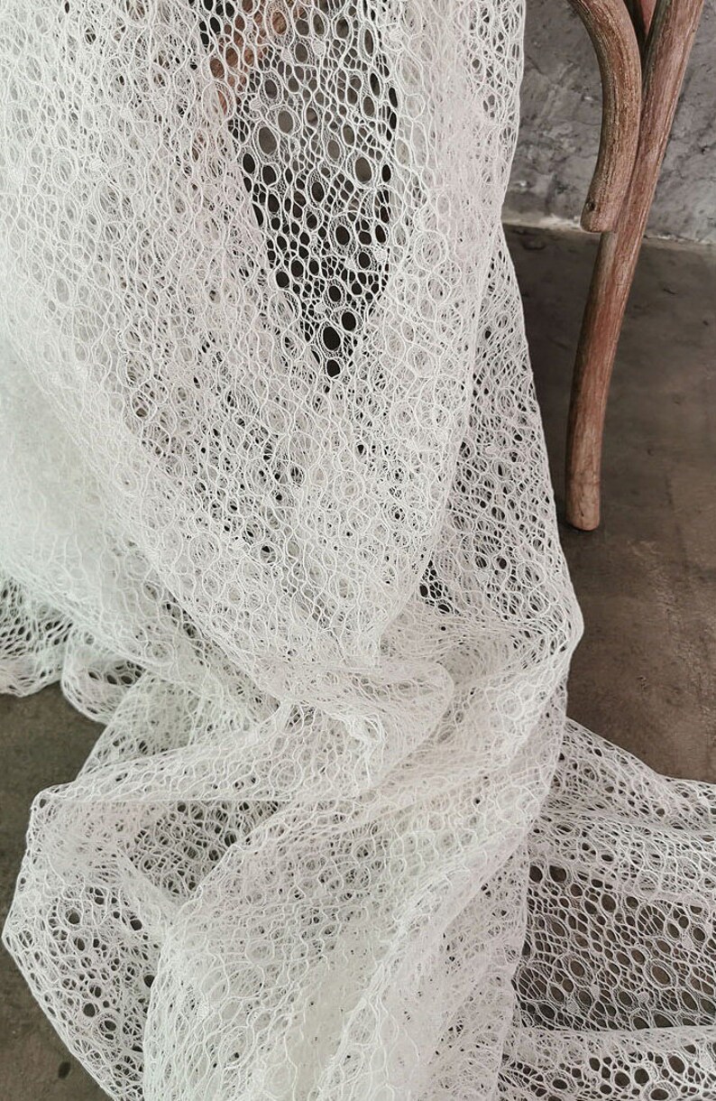 Black/white Hollow Mesh Dots Texture Fabric Wedding Dress Party Evening ...