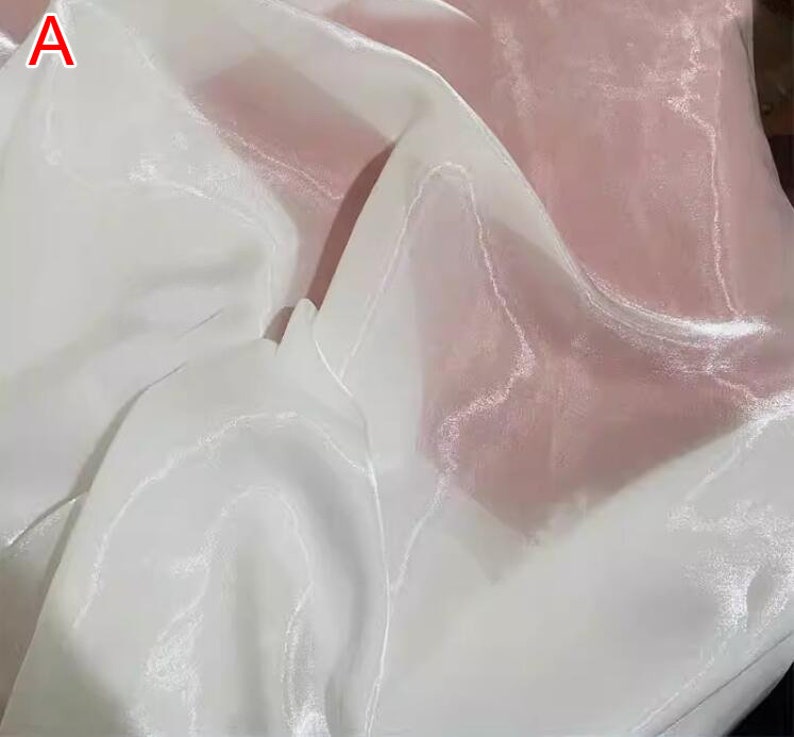 Semi Transparent Satin Ice Silk Fabric Breathable Large - Etsy