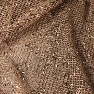 1.46 Meters Wide Brown Square Woven Mesh Fishing Net Fabric Cardigan ...