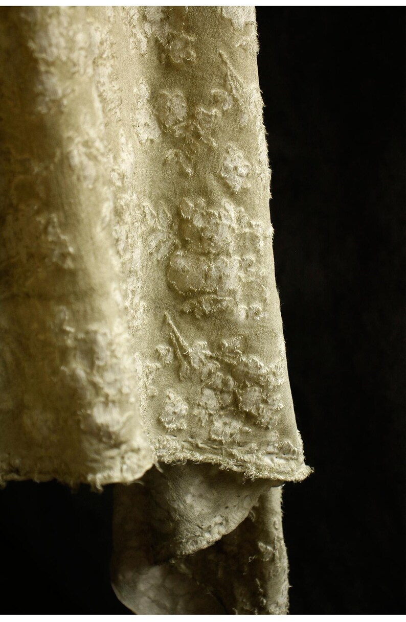 1.5 Meters Wide Vintage Stir Fried Green Texture Elastic Knitted Fabric ...