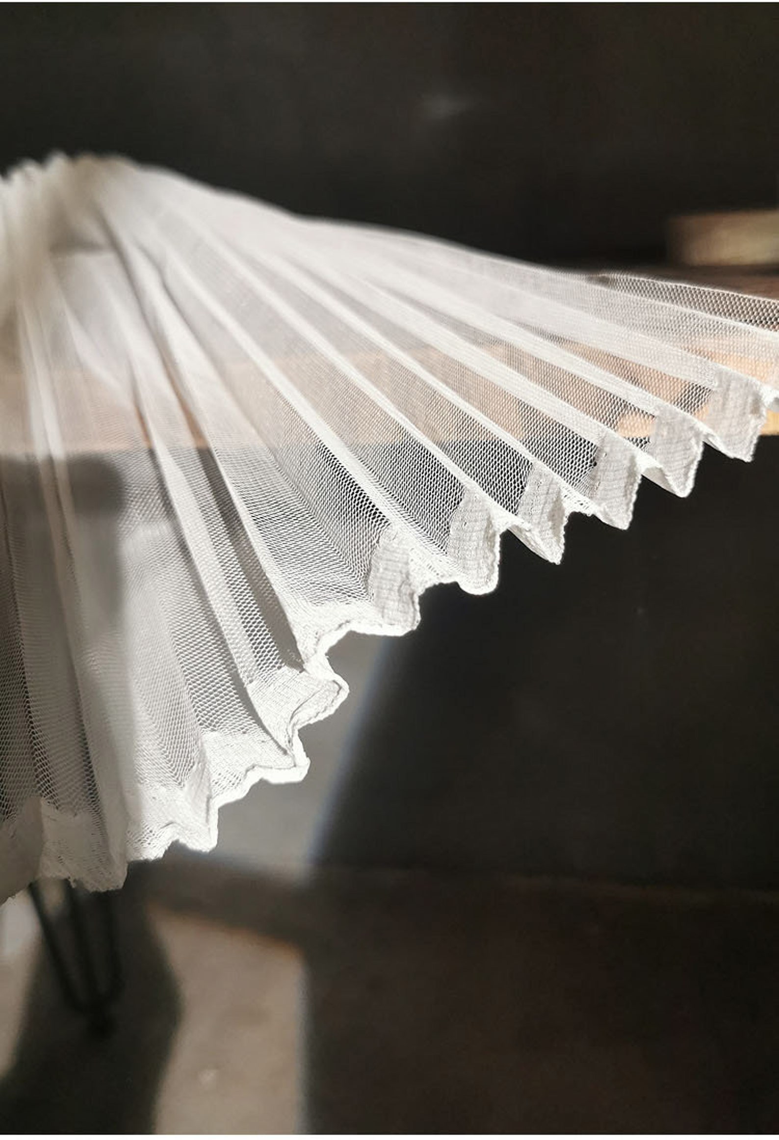 Black/white Organza Hard Stiff Mesh Handmade Dress Skirt Texture ...