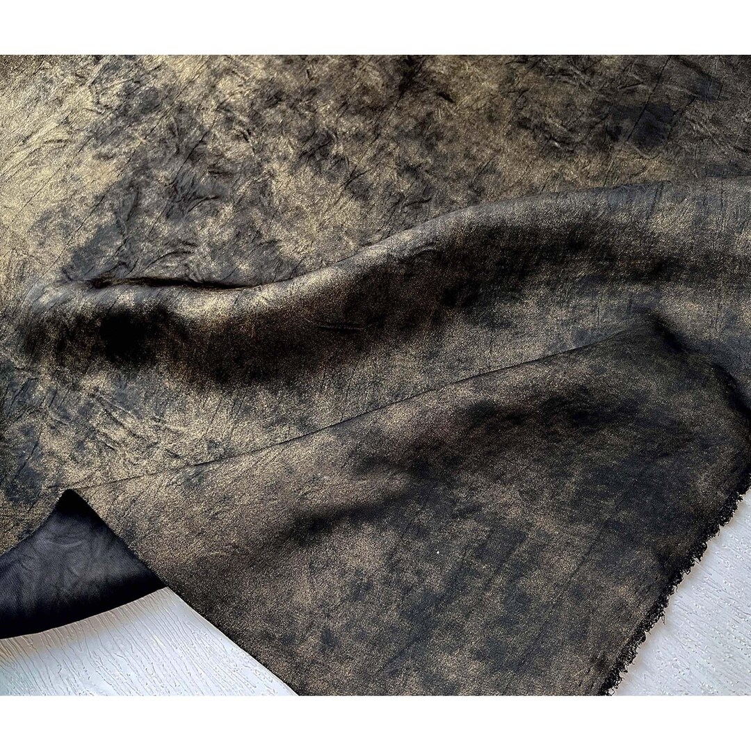 1.45 Meters Wide Black Brown Mottled Gold-plated Texture Light Thin ...