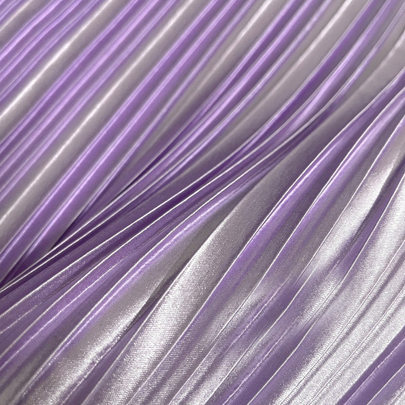 Lavender Purple Glossy Wrinkled Pleated Fabric Handmade Organ Wedding ...