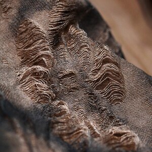 1.8 Meters Wide Dark Brown Tree Bark Tattered Tie Dyeing Vintage Fabric ...