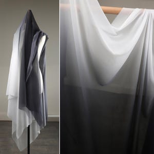 1.46 Meters Wide 8 Color Gradient Chiffon Semi Transparent Flowing ...