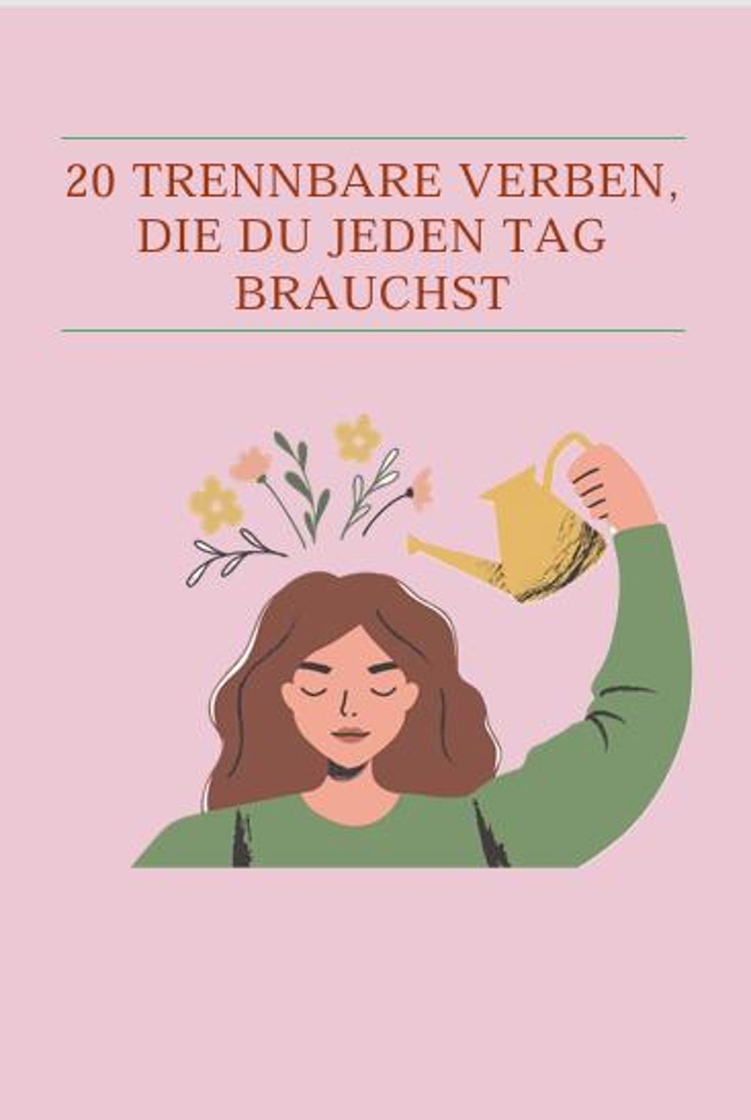 Separable German Verbs | 20 Important Verbs A1–A2 With Exercises | PDF ...