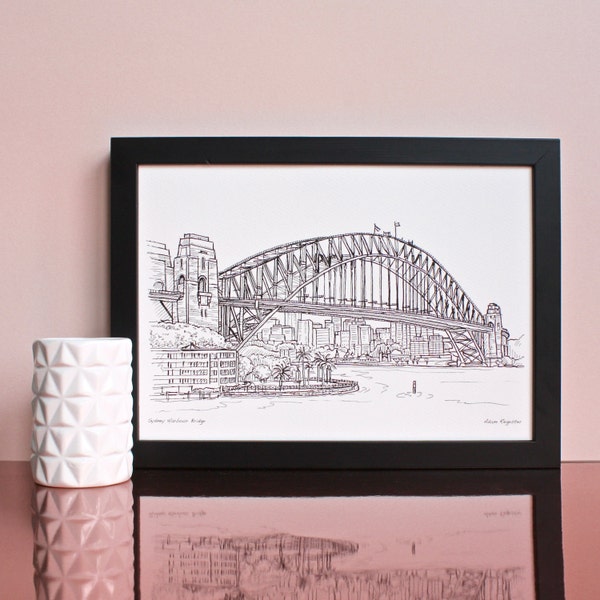 Sydney Harbour Bridge Print - Etsy