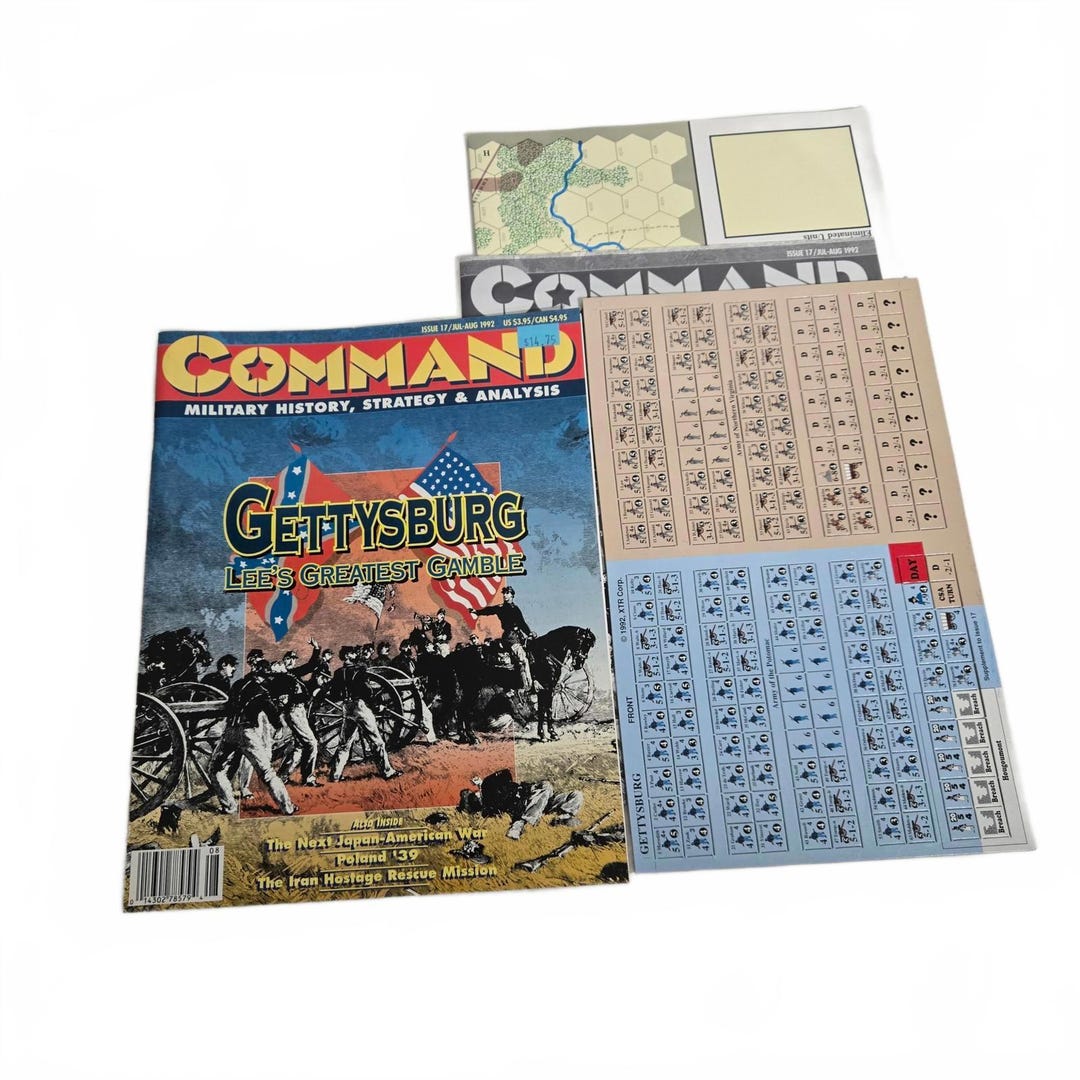 Wargames / Command Magazine #17 / Gettysburg / Lee's Greatest Gamble - Etsy