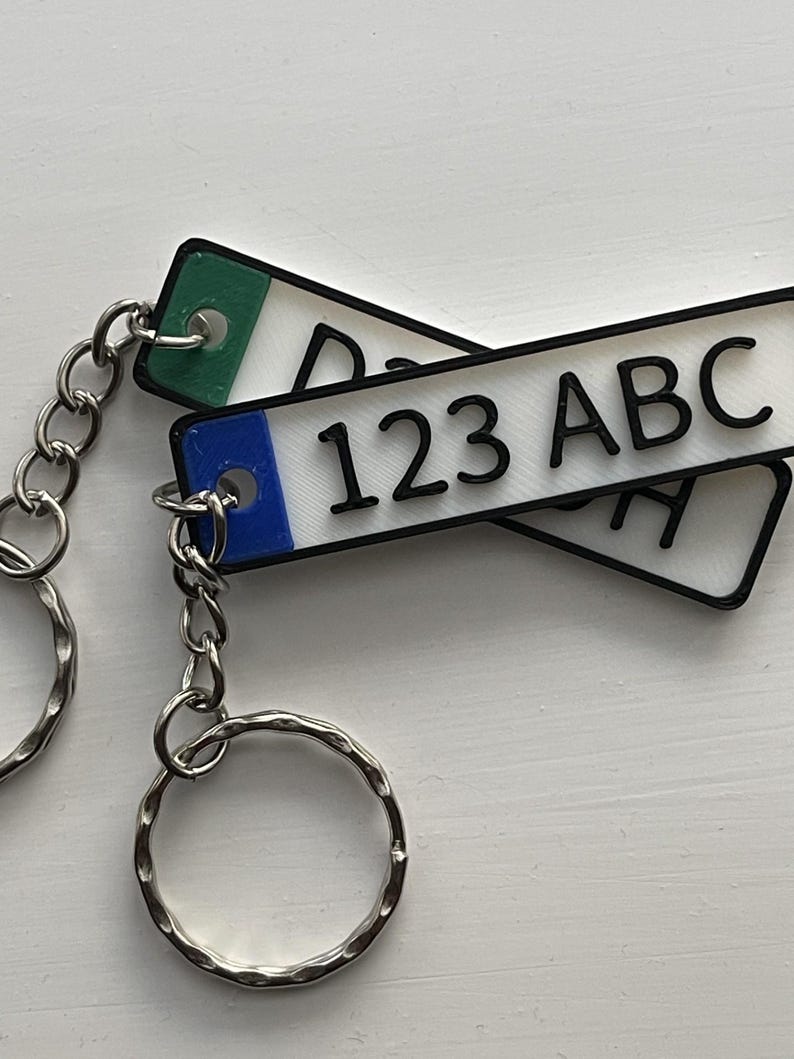 Custom Car Number Plate Keychain – Personalised Tag for EV Drivers ...