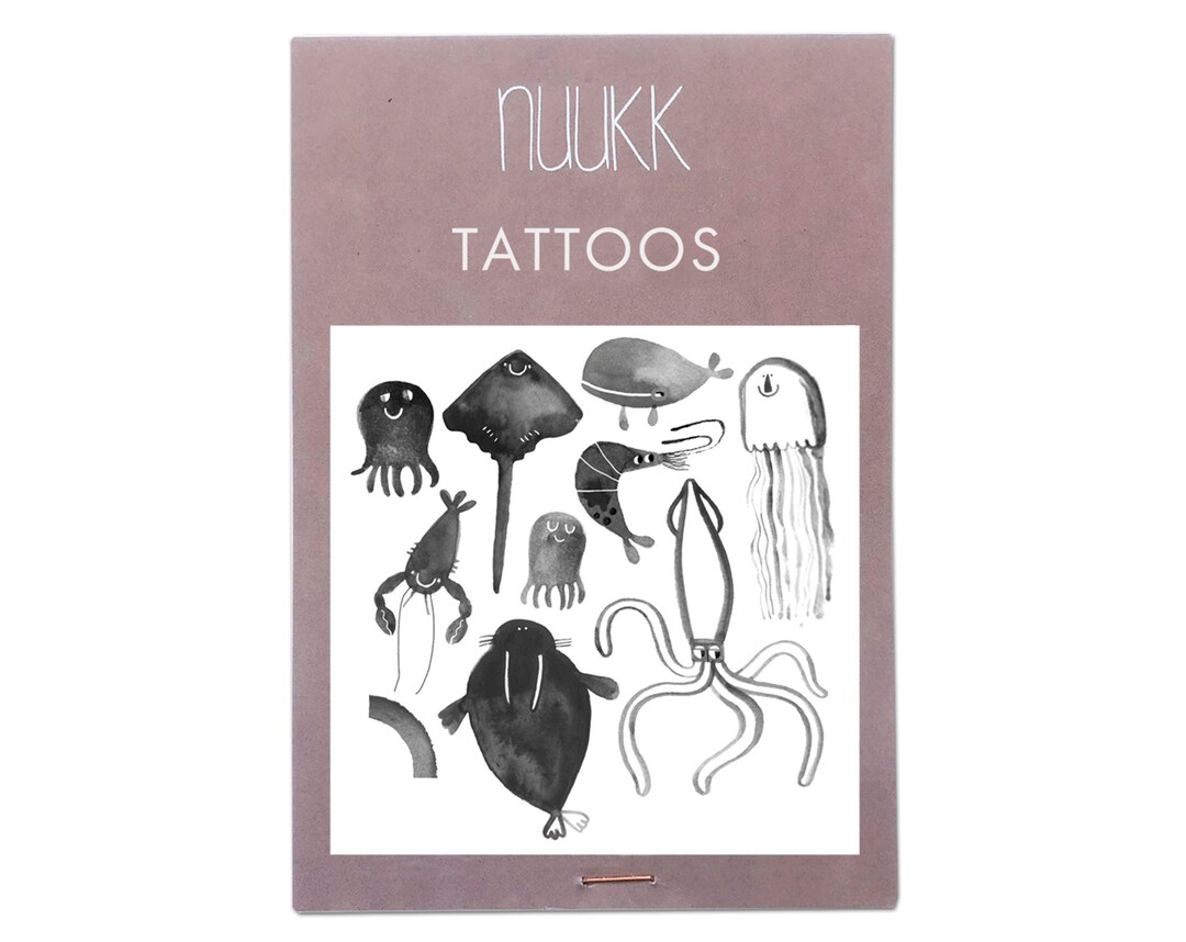 Vegan Tattoos Ode to the Sea - Etsy