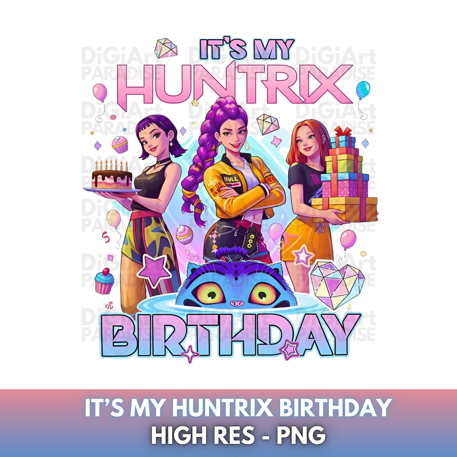 It's My Birthday KPOP Huntrix PNG, Huntrix Birthday Digital Download ...