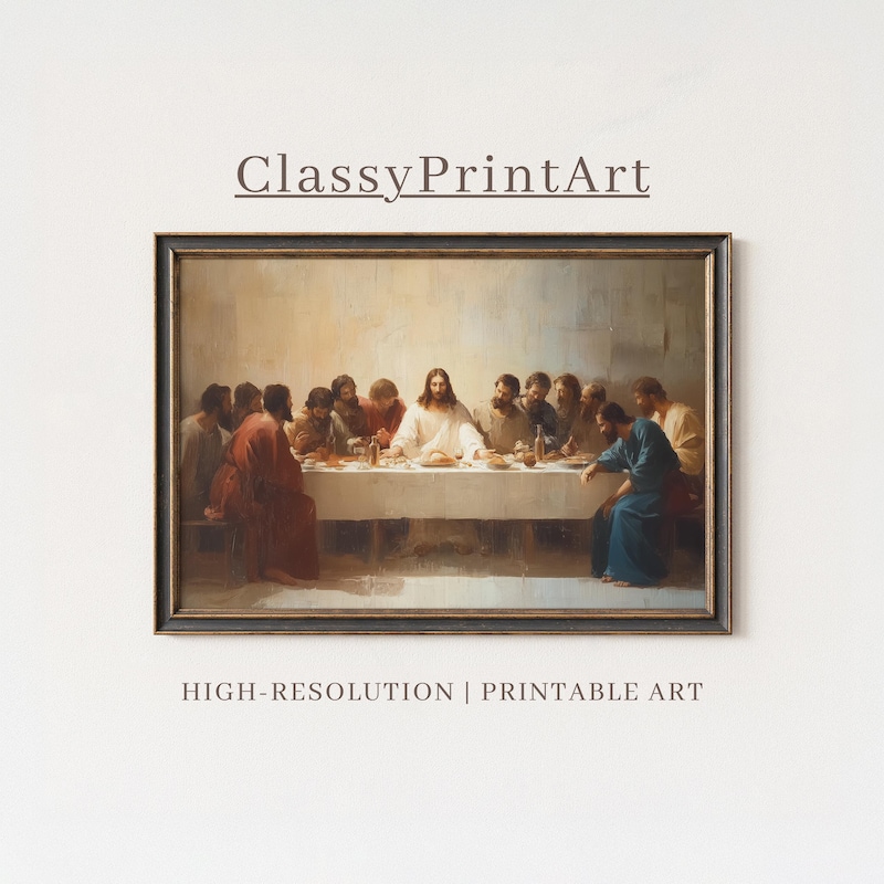 Jesus Drawing Last Supper - Etsy