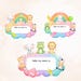 Editable Kids Name Tag Template, Back to School Safari Animal Labels ...