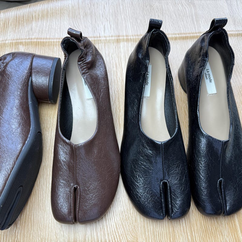 Leather Tabi Brown - Etsy
