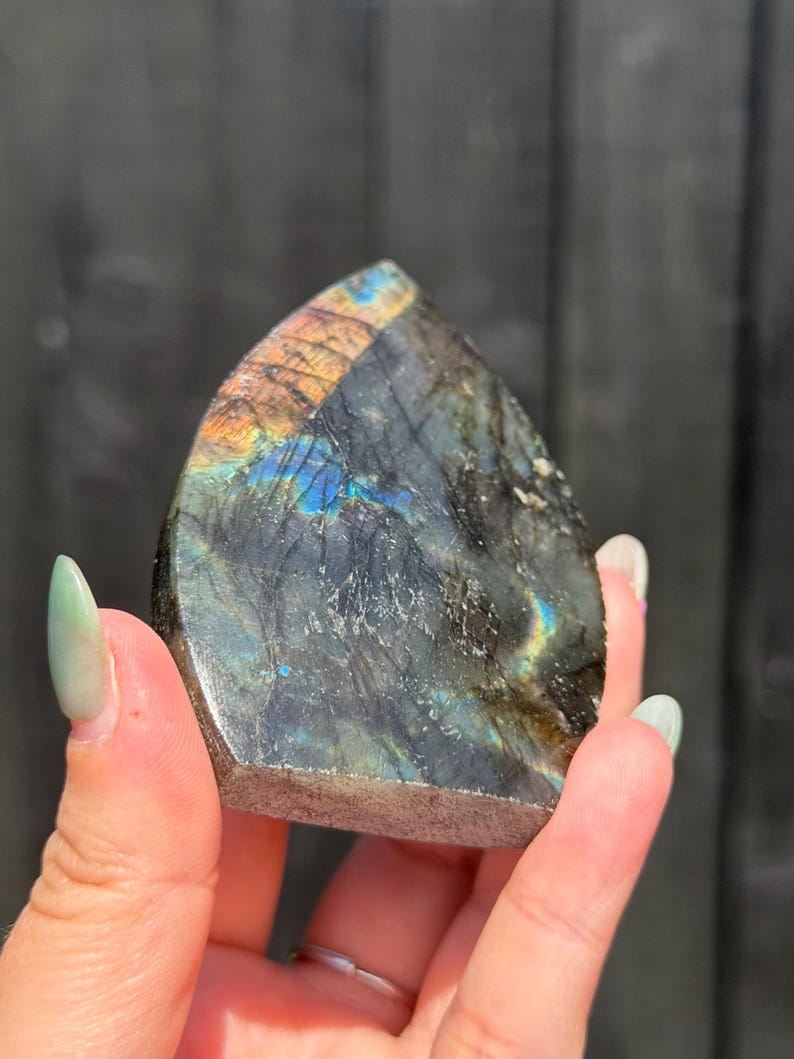 Spectrolite Freeform - Crystal - Purple, Orange & Blue Flash - Polished ...